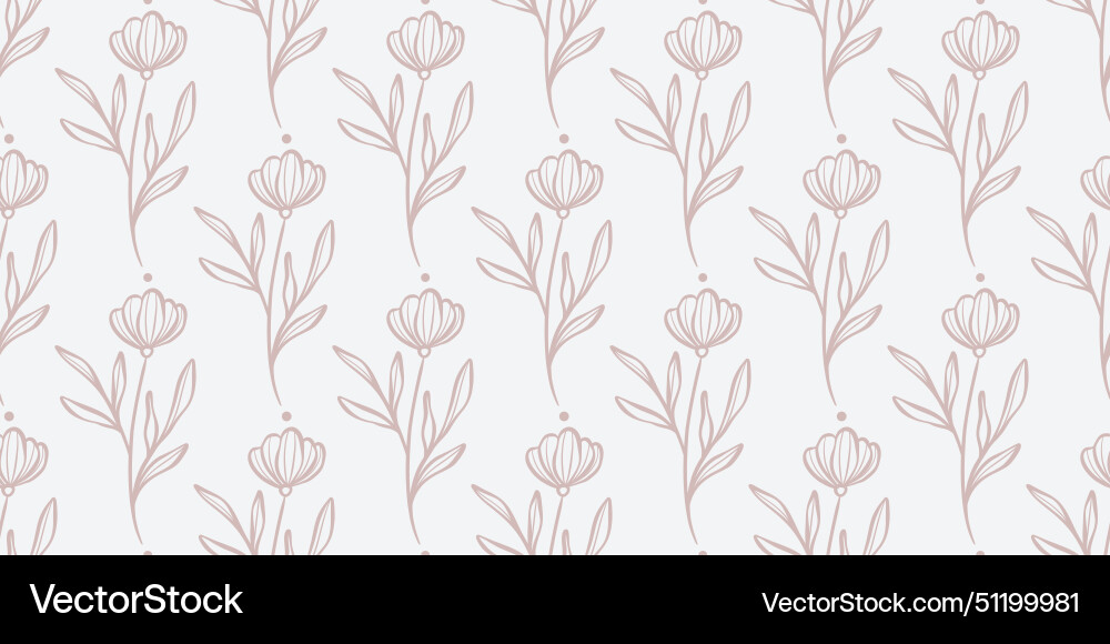 Spring elegant minimalist white floral background Vector Image