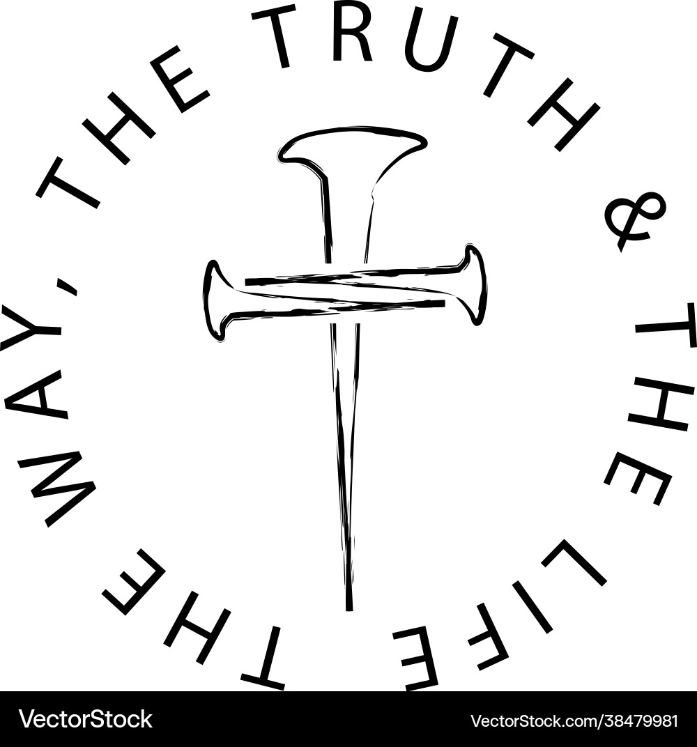 Way truth and life Royalty Free Vector Image - VectorStock