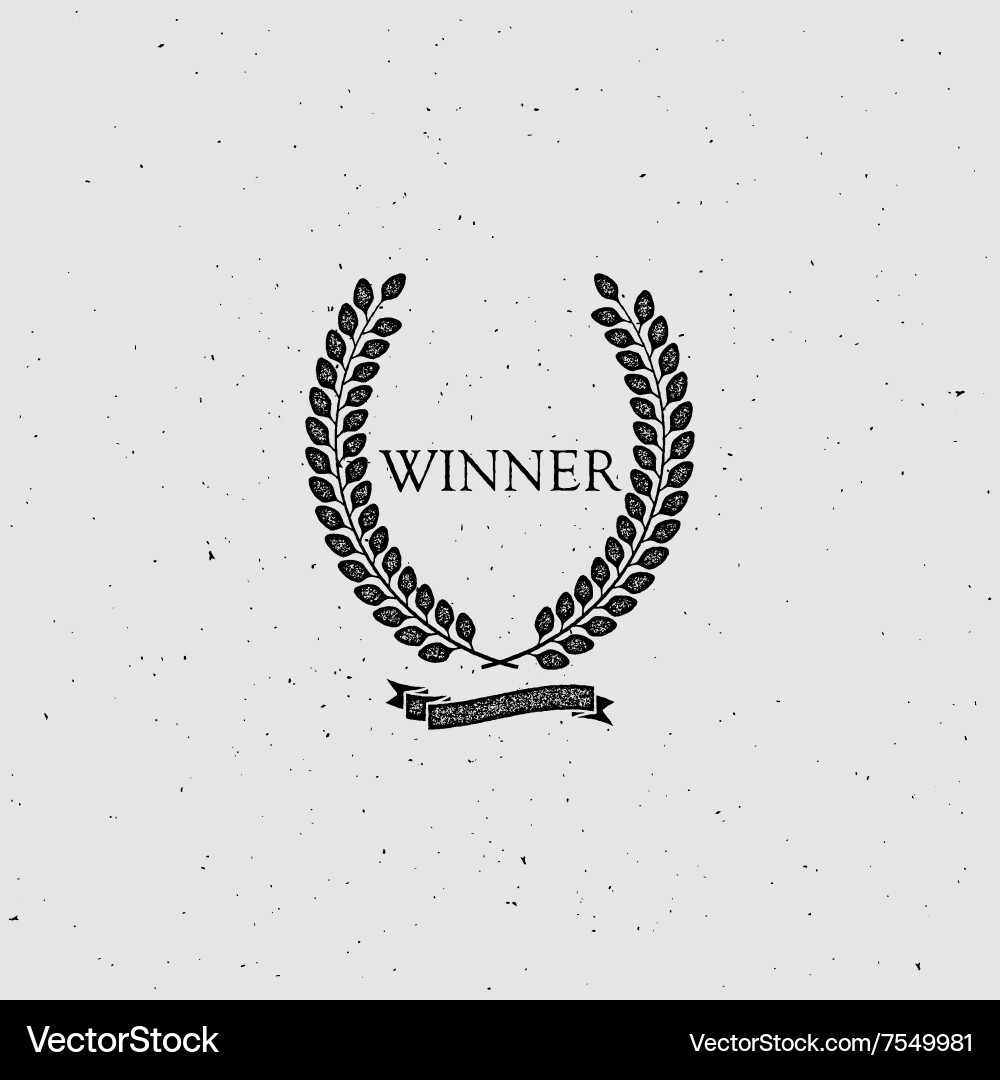 Winner award sign Royalty Free Vector Image - VectorStock