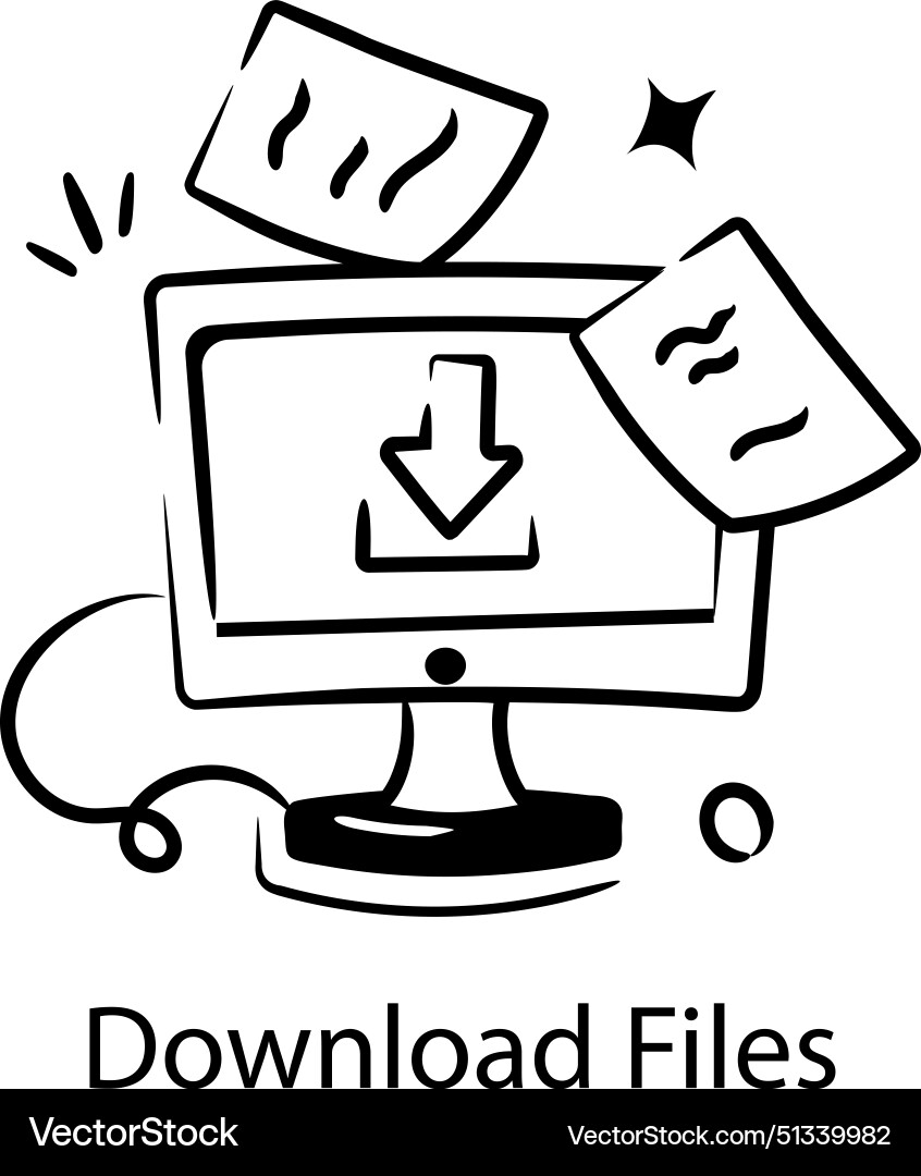 Download files Royalty Free Vector Image - VectorStock