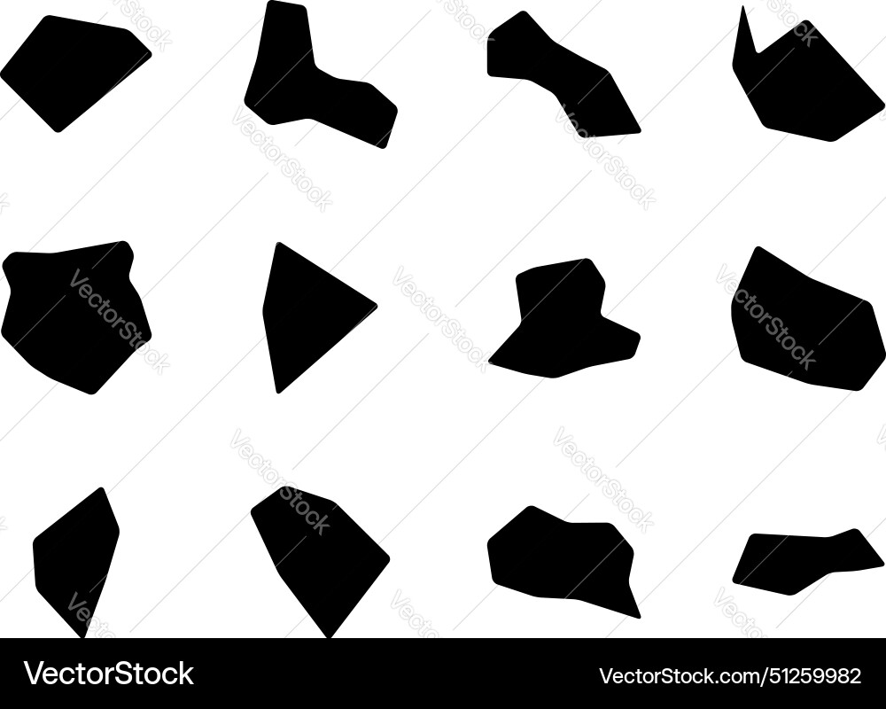 Geometric shapes - var-1 6 set Royalty Free Vector Image