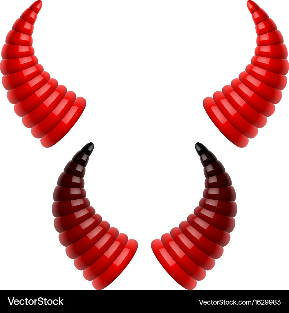 Devils horns Royalty Free Vector Image - VectorStock