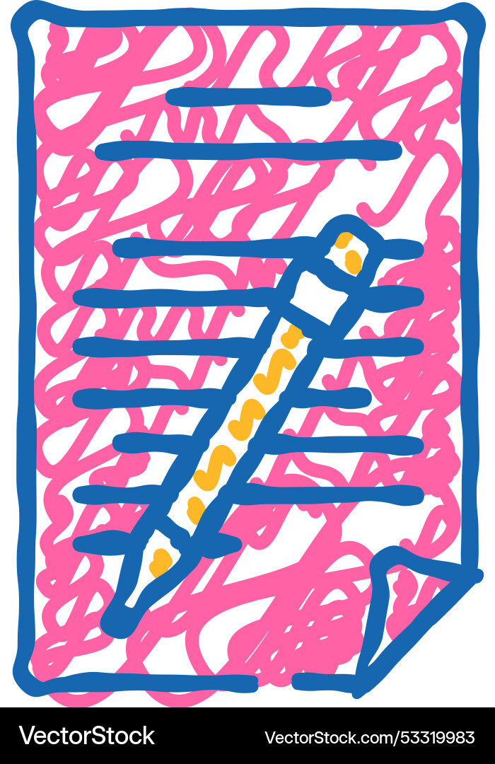 Directory folder icon doodle Royalty Free Vector Image