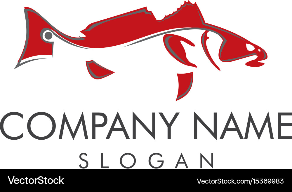 Redfish design Royalty Free Vector Image - VectorStock