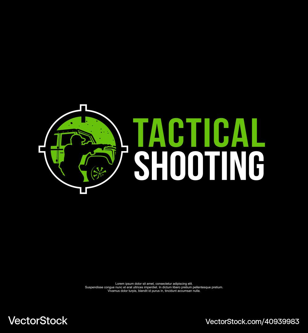 Combat Shooting Logo Shoot Logo Vector Art, Icons, And Graphics For