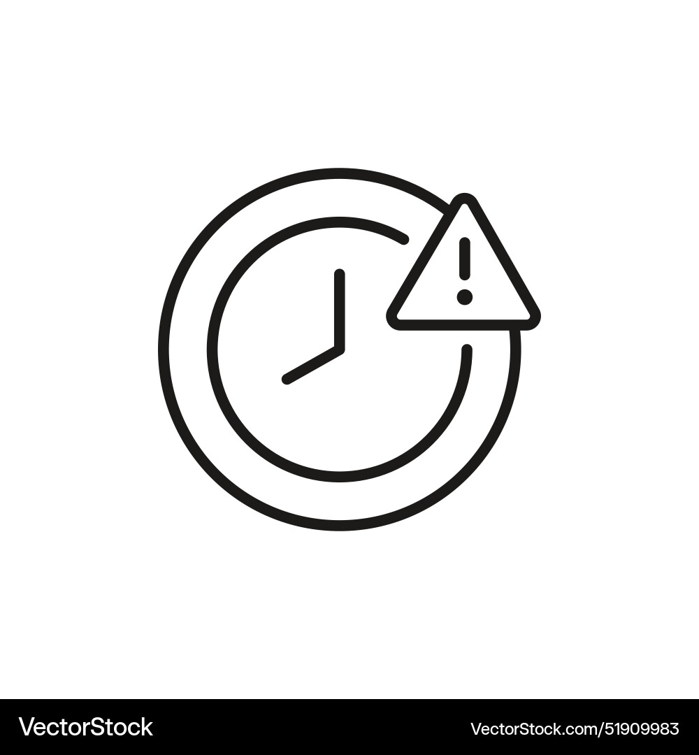 Urgent alert alarm exclamation icon Royalty Free Vector