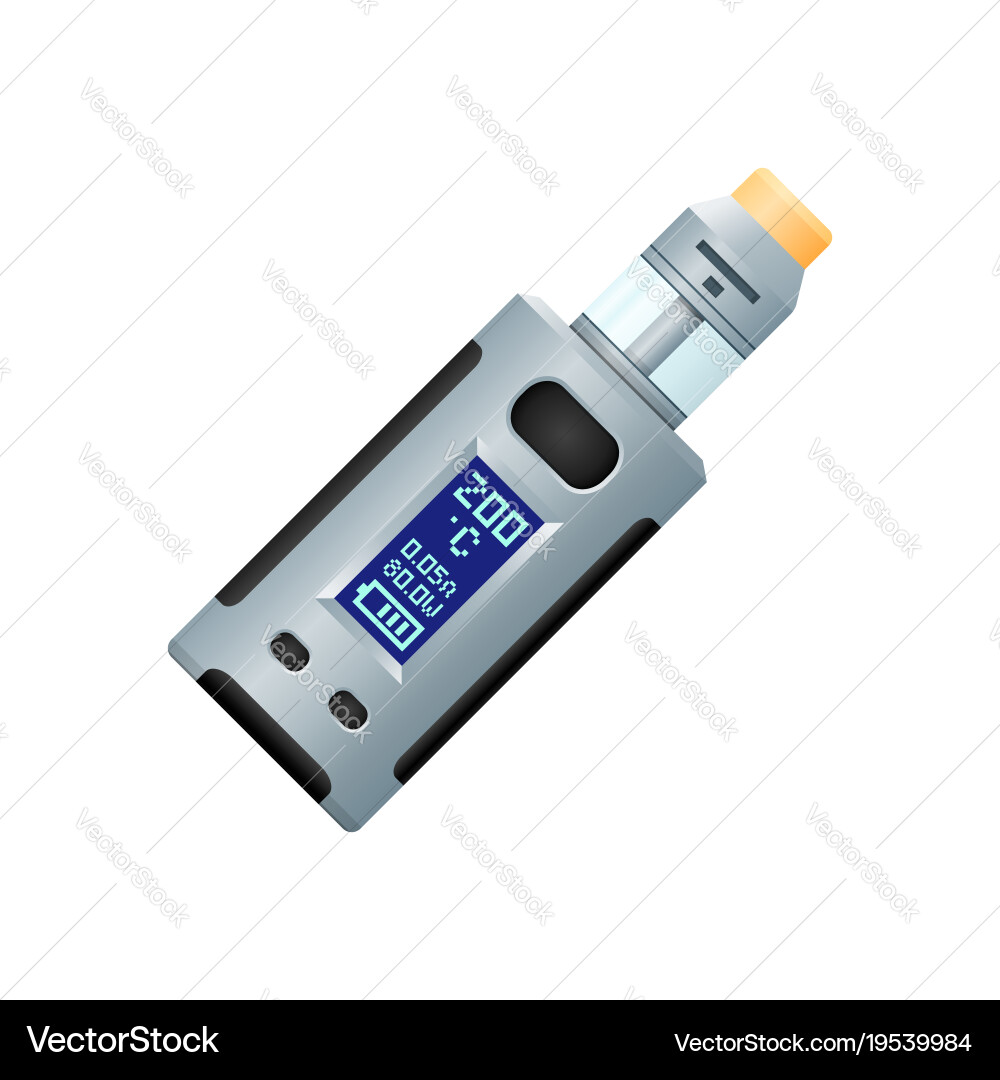 Box mod vape Royalty Free Vector Image - VectorStock