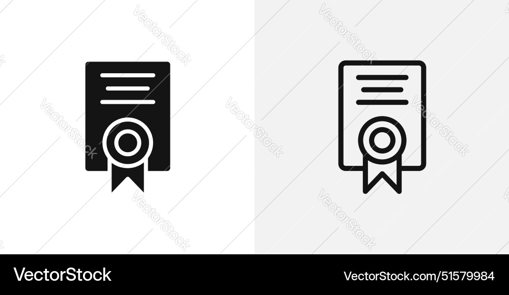 Diploma icon set Royalty Free Vector Image - VectorStock