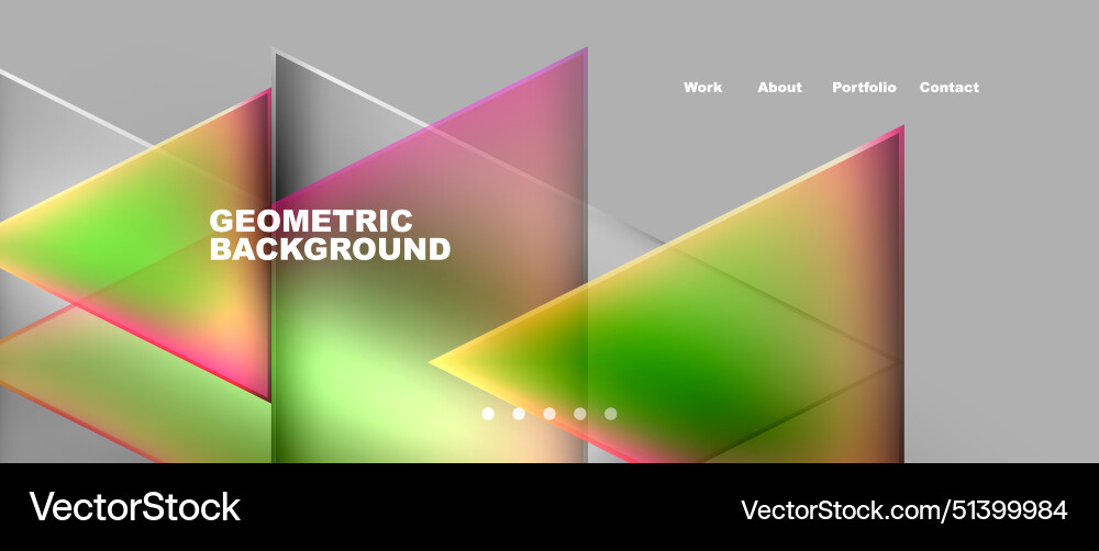 Flowing bright neon gradients geometric abstract Vector Image