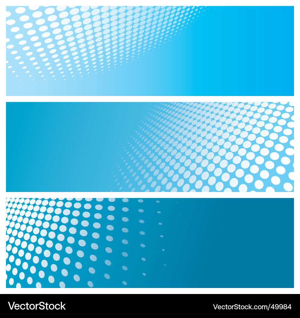 Halftone banners Royalty Free Vector Image - VectorStock