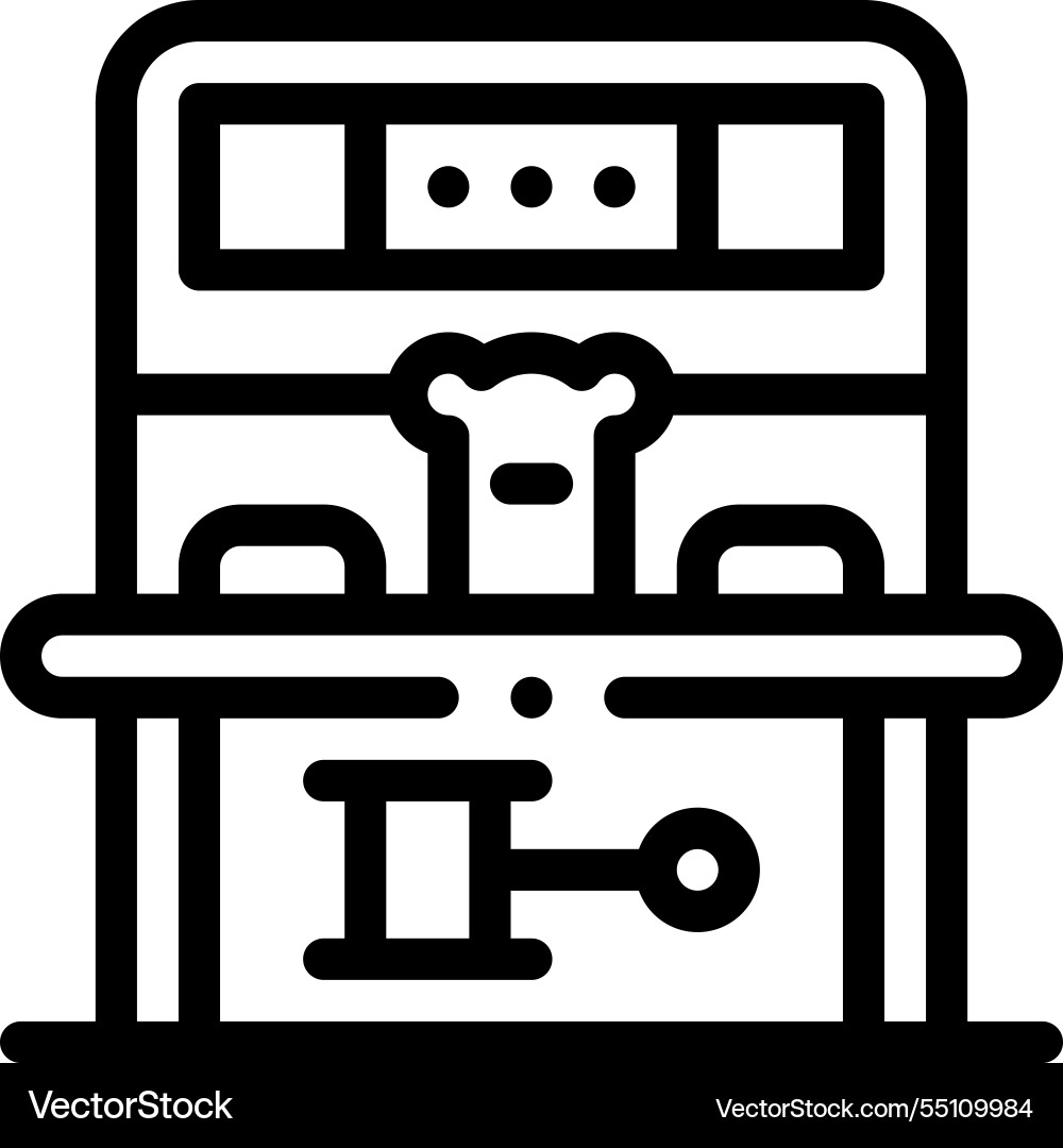 Mole icon thin linear style design isolated Vector Image