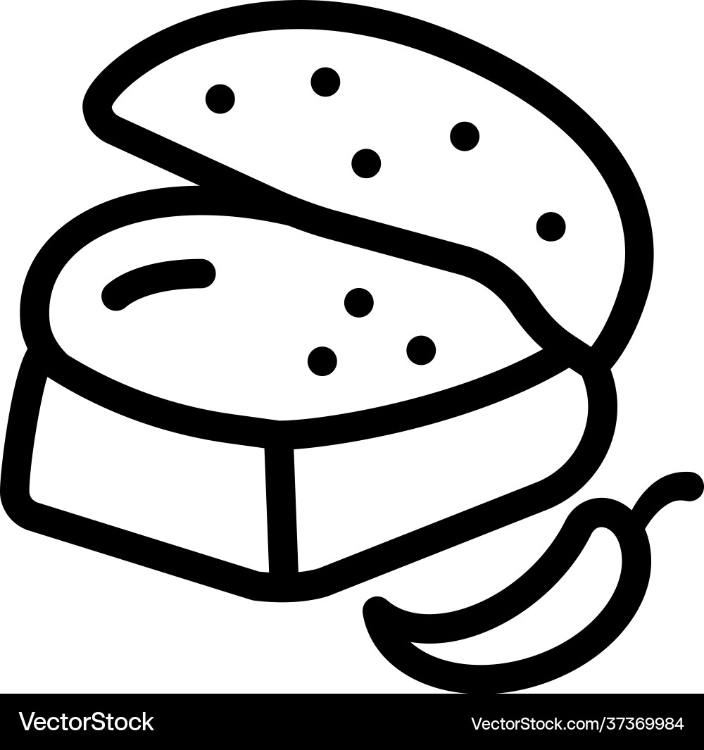 Vada pav Royalty Free Vector Image - VectorStock
