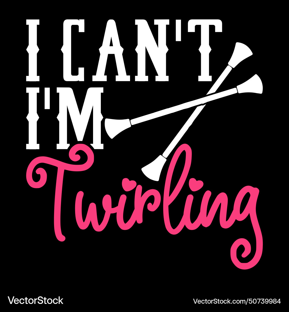 Vintage baton twirling t-shirt design Royalty Free Vector