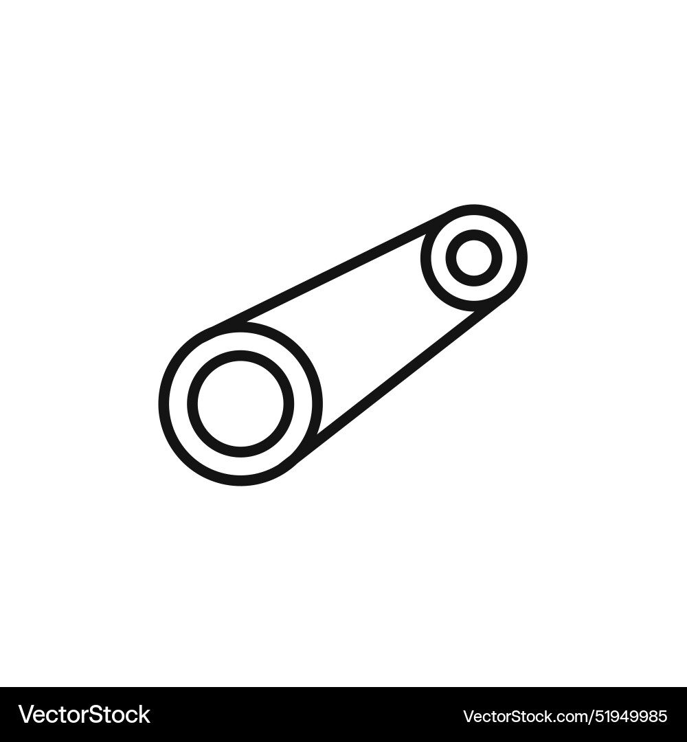 Belt drive logo sign outline Royalty Free Vector Image