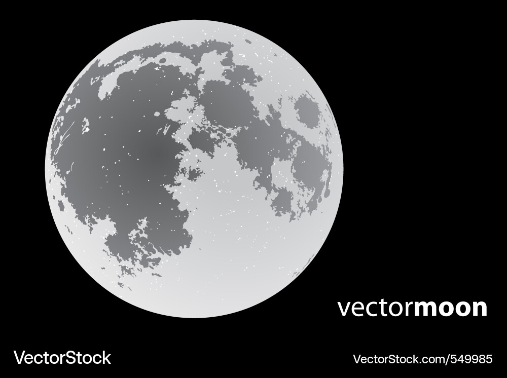Moon Royalty Free Vector Image - VectorStock
