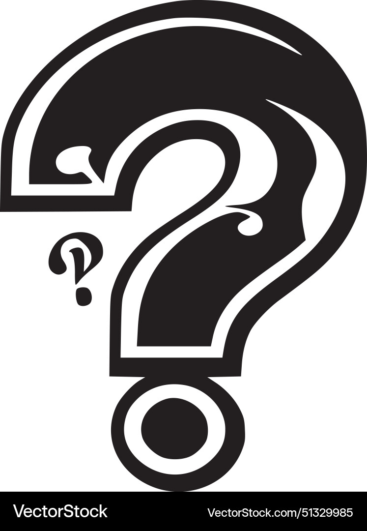 Question - high quality logo ideal for t-shirt Vector Image