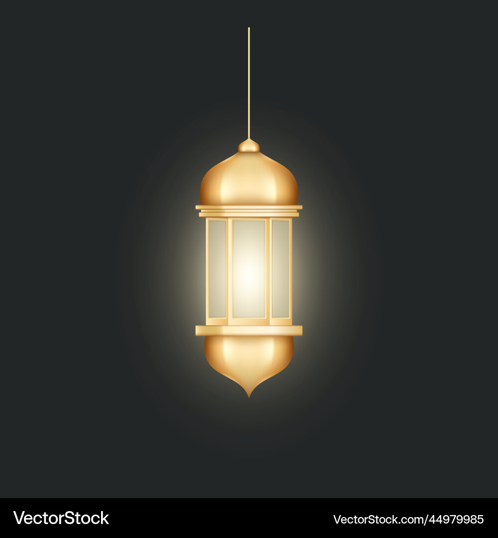 Ramadan kareem lantern celebration lamp realistic Vector Image