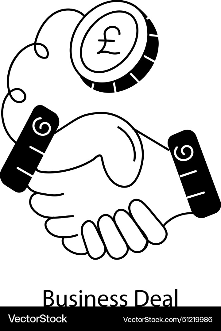 Business deal Royalty Free Vector Image - VectorStock