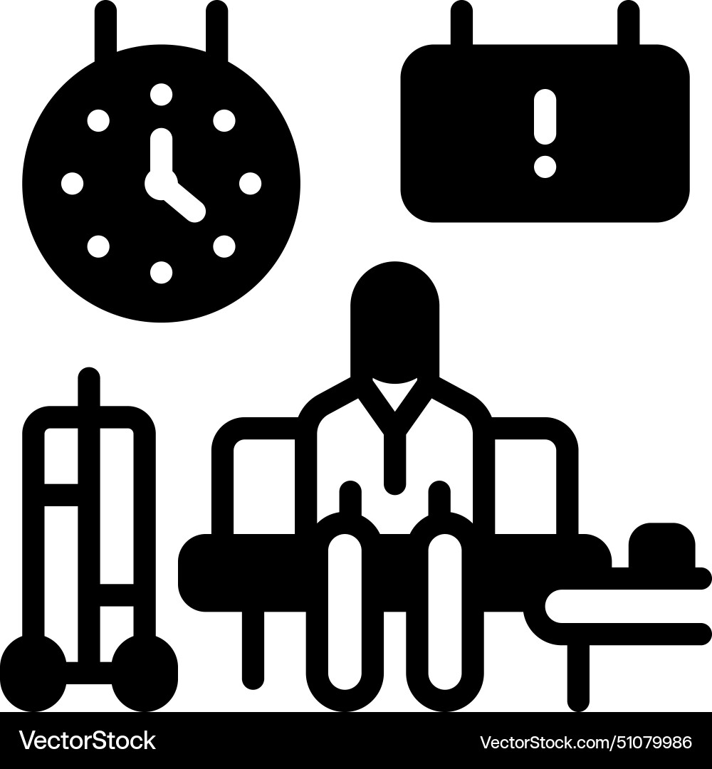 Delay Royalty Free Vector Image - VectorStock