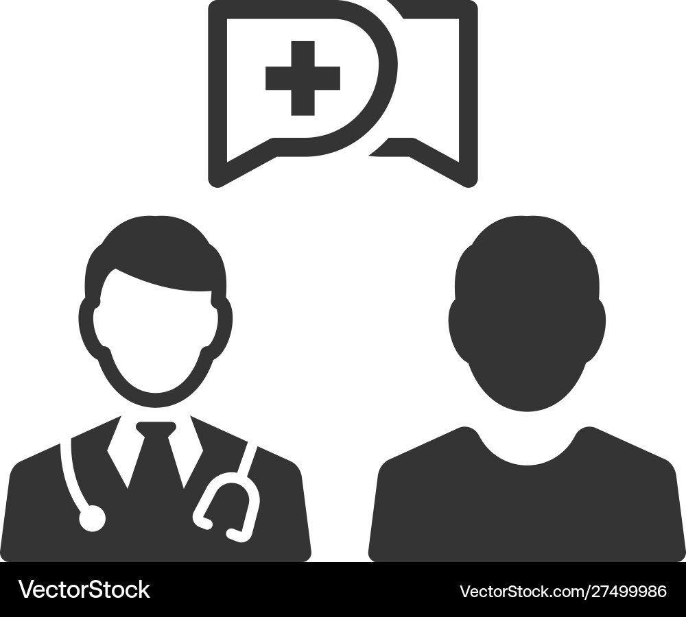 Patient doctor conversation Vector Images & Graphics for Commercial Use ...
