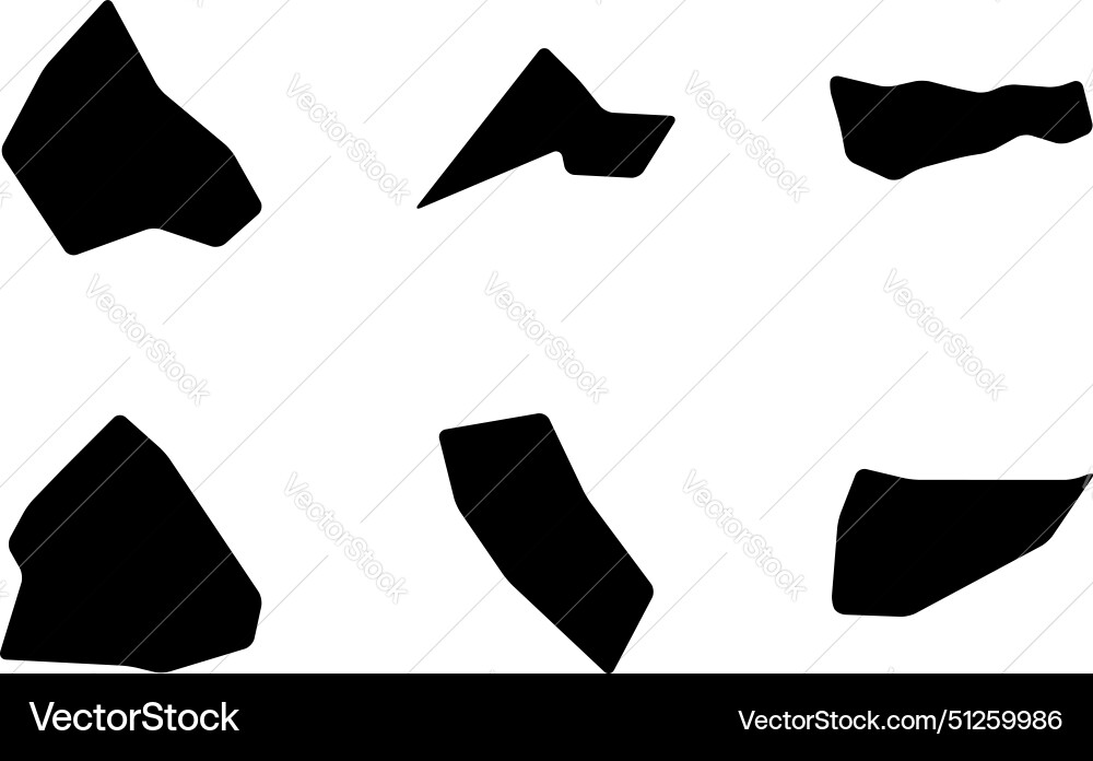 Geometric shapes pictogram symbol visual set Vector Image