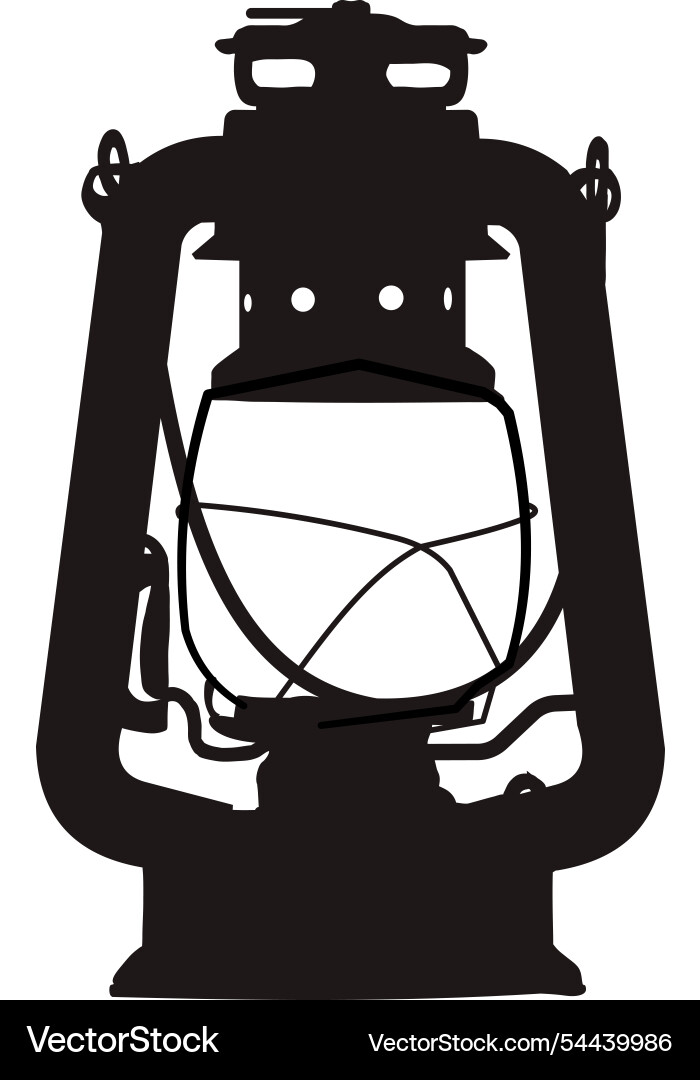 Mining kerosene lamp old nat Royalty Free Vector Image