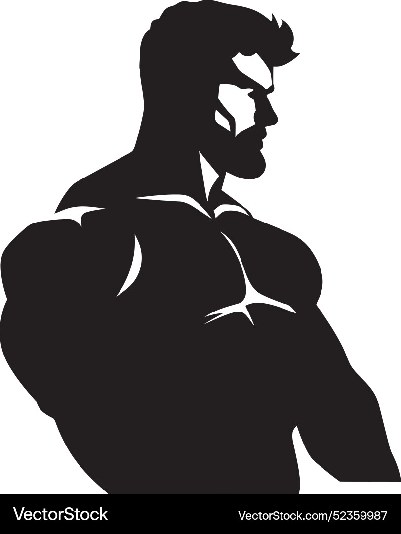 Bodybuilding and kayaking upper body strengththe Vector Image