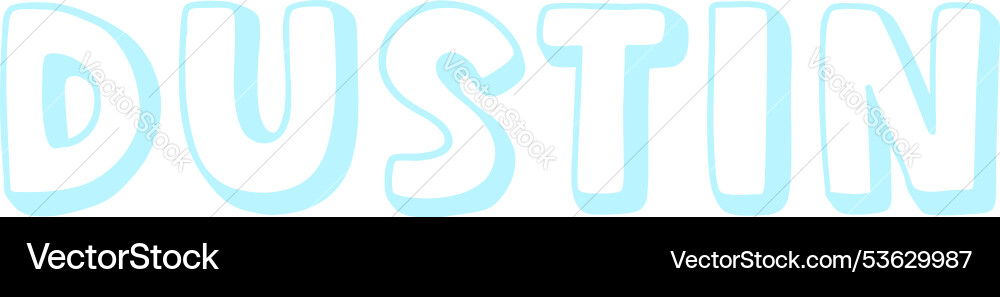 Dustin Royalty Free Vector Image - VectorStock