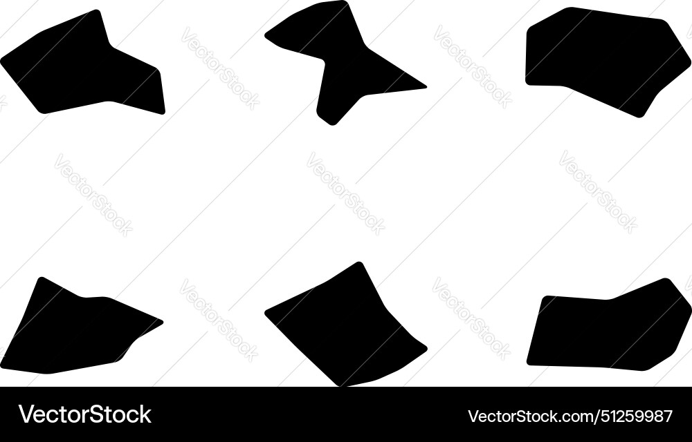 Geometric shapes pictogram symbol visual set Vector Image