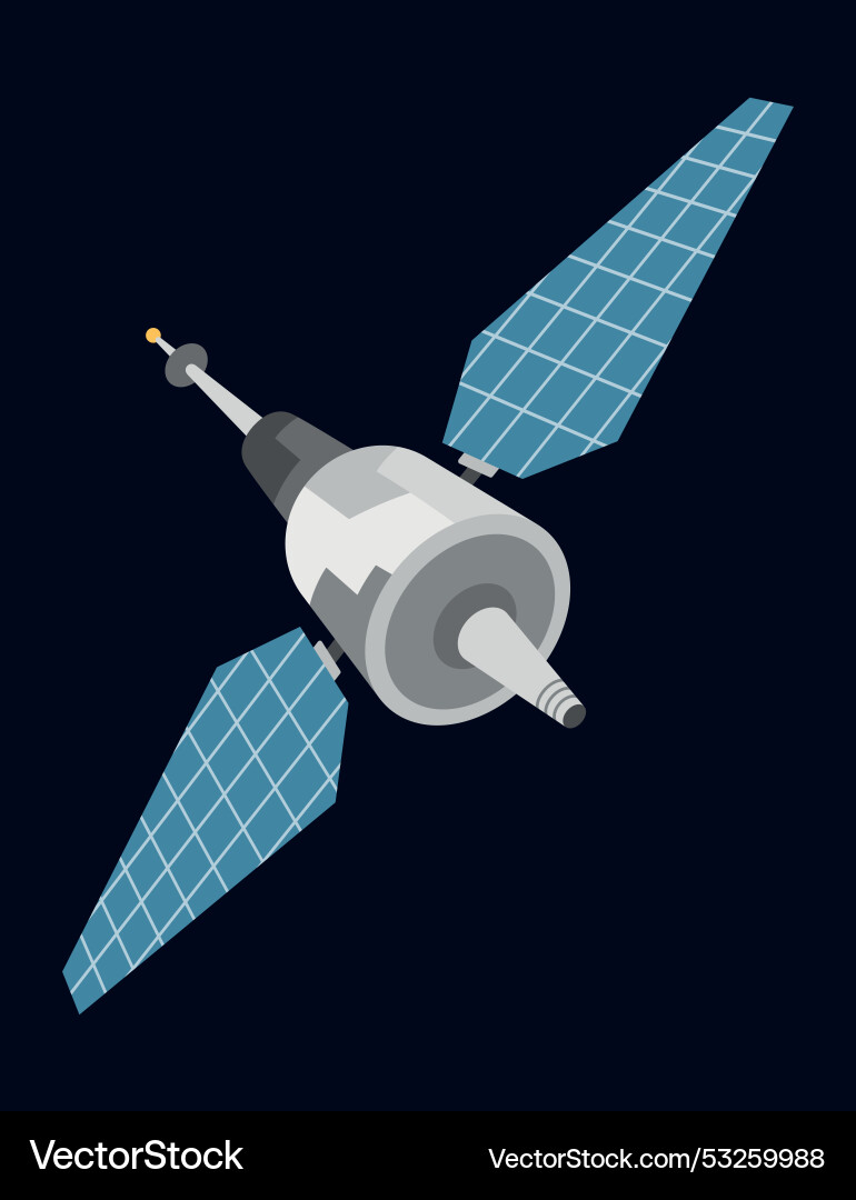A vibrant pixel art featuring spacecraft Vector Image