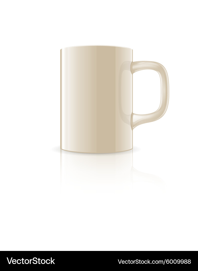 Realistic mug Royalty Free Vector Image - VectorStock