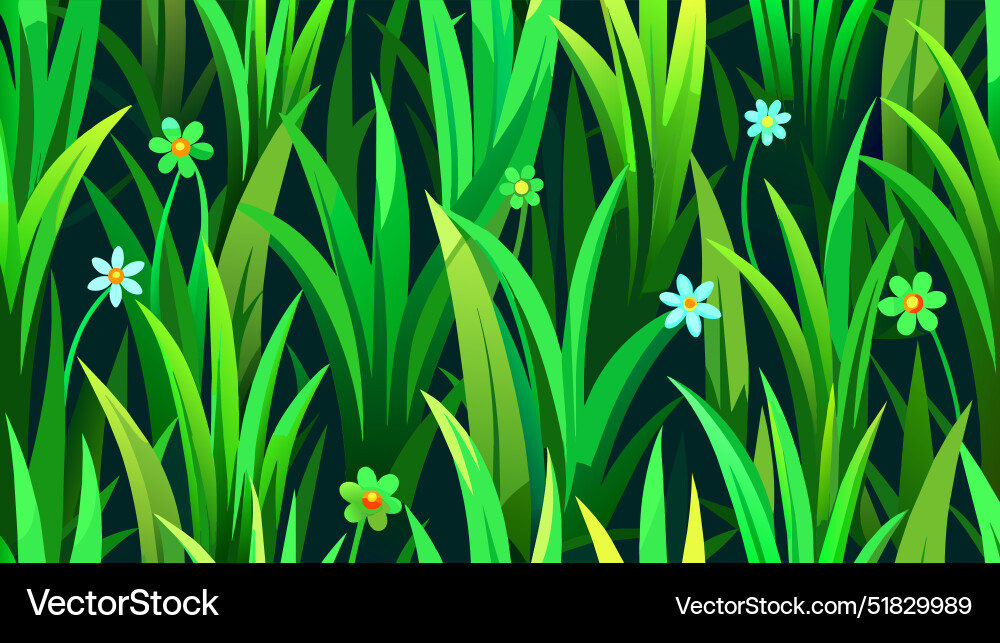 A seamless small grass pattern Royalty Free Vector Image