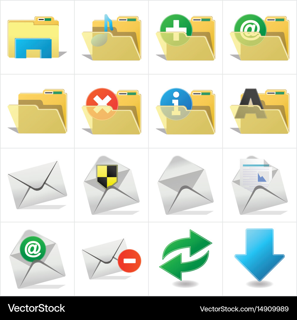 Landscape folder Royalty Free Vector Image - VectorStock