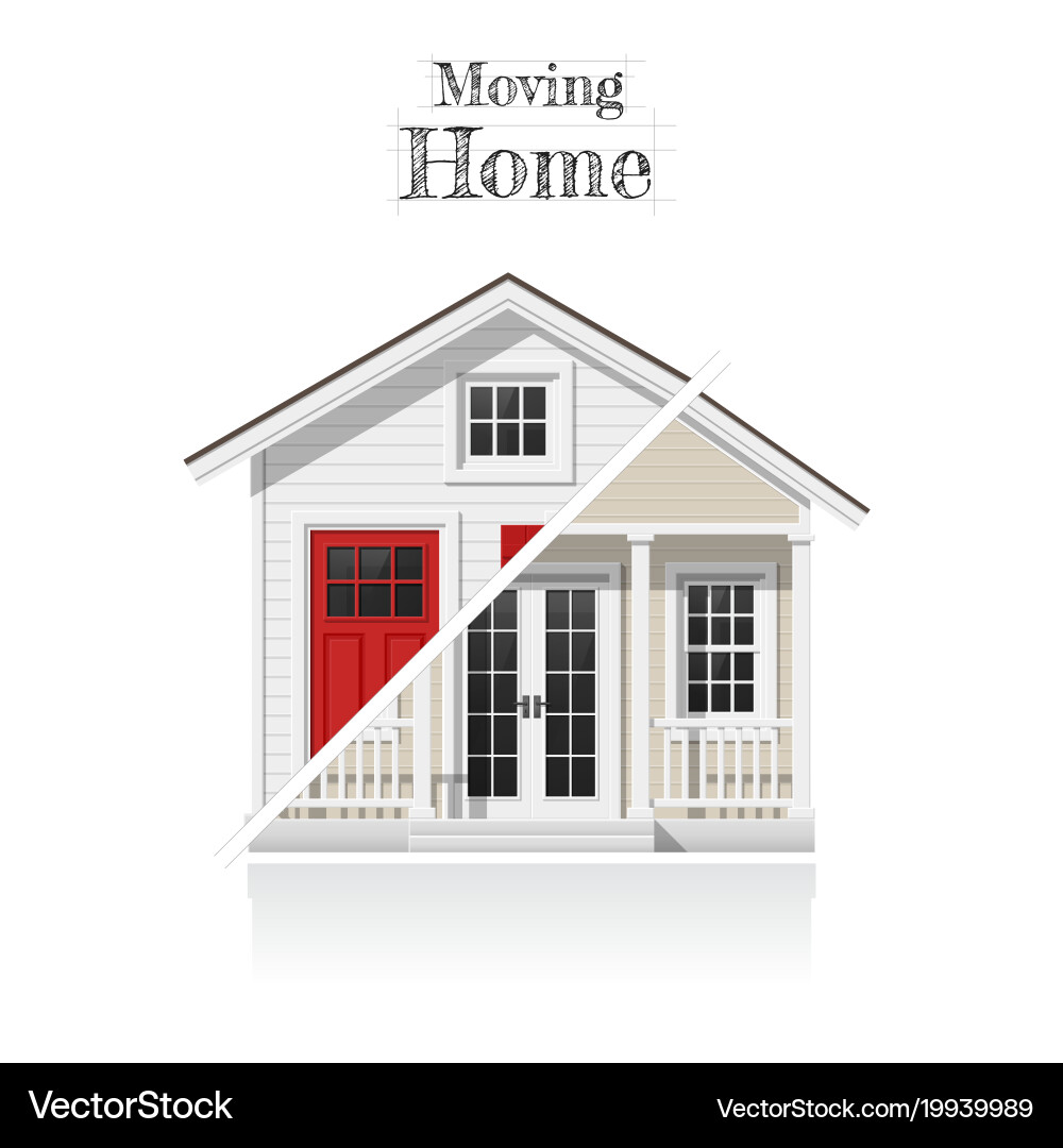 Moving home concept background Royalty Free Vector Image
