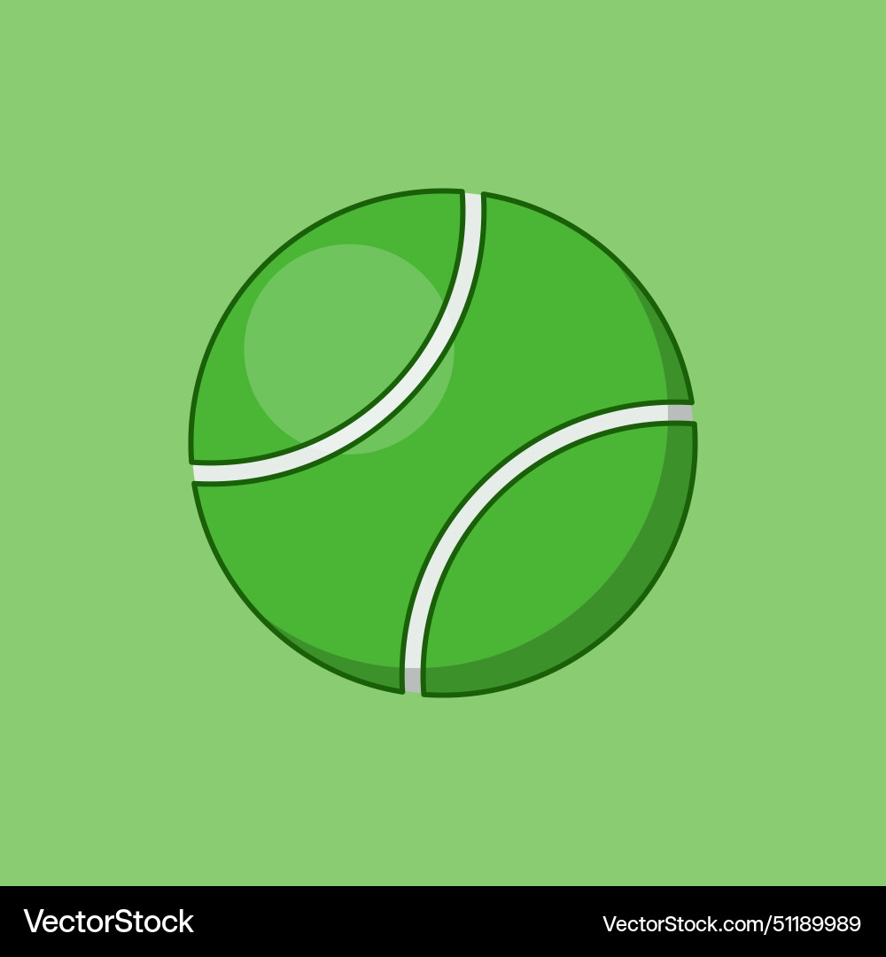 Tennis ball icon Royalty Free Vector Image - VectorStock