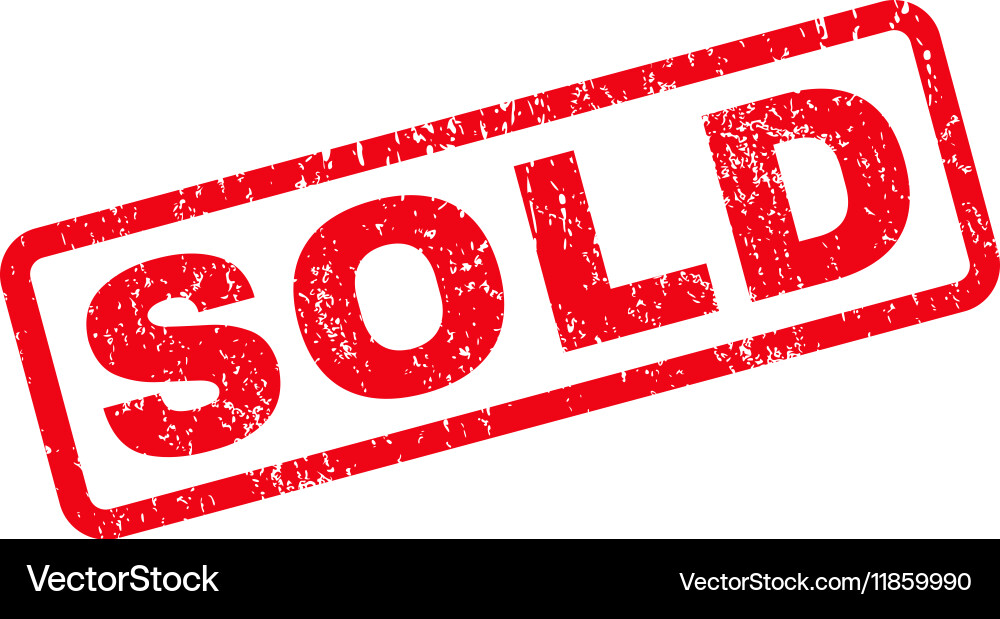 Sold Rubber Stamp - Grunge Style Royalty Free Vector Image