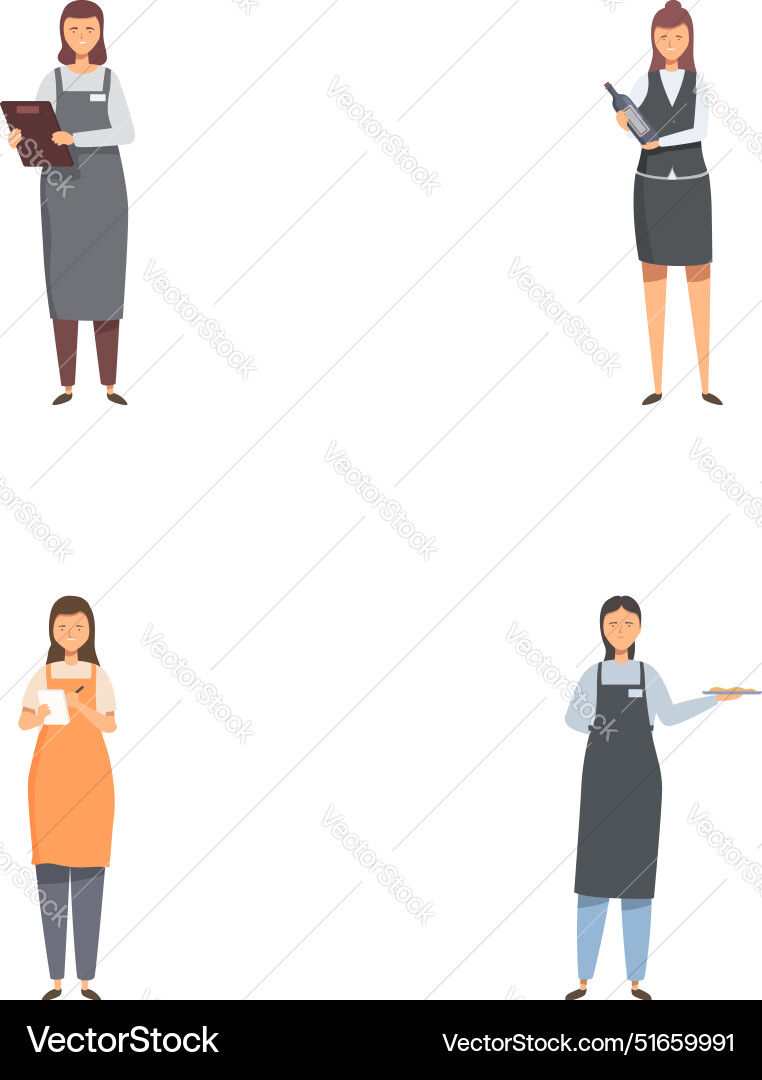 Waitress Cartoon Restaurant Vector Images (over 4,600)