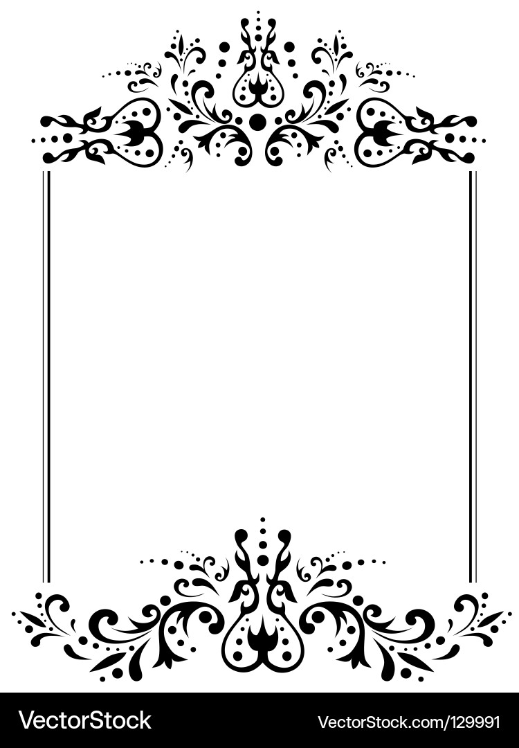 Elegant Swirl Frame Royalty Free Vector Image - VectorStock