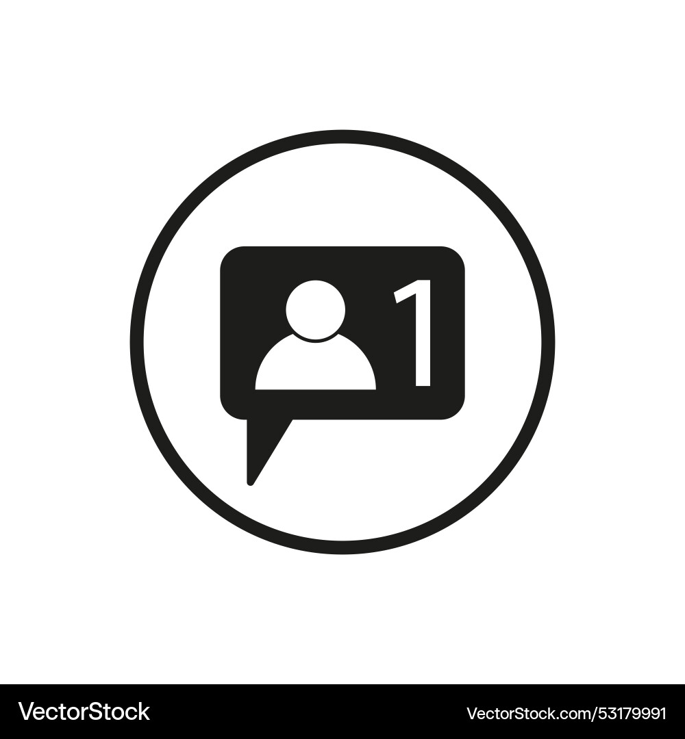 Follower icon social media user Royalty Free Vector Image