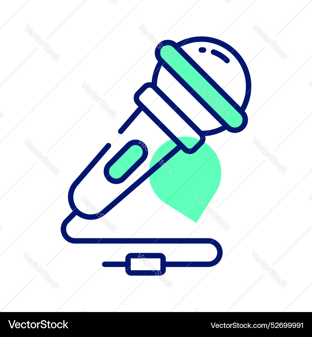 Microphone design isolated on white background Vector Image