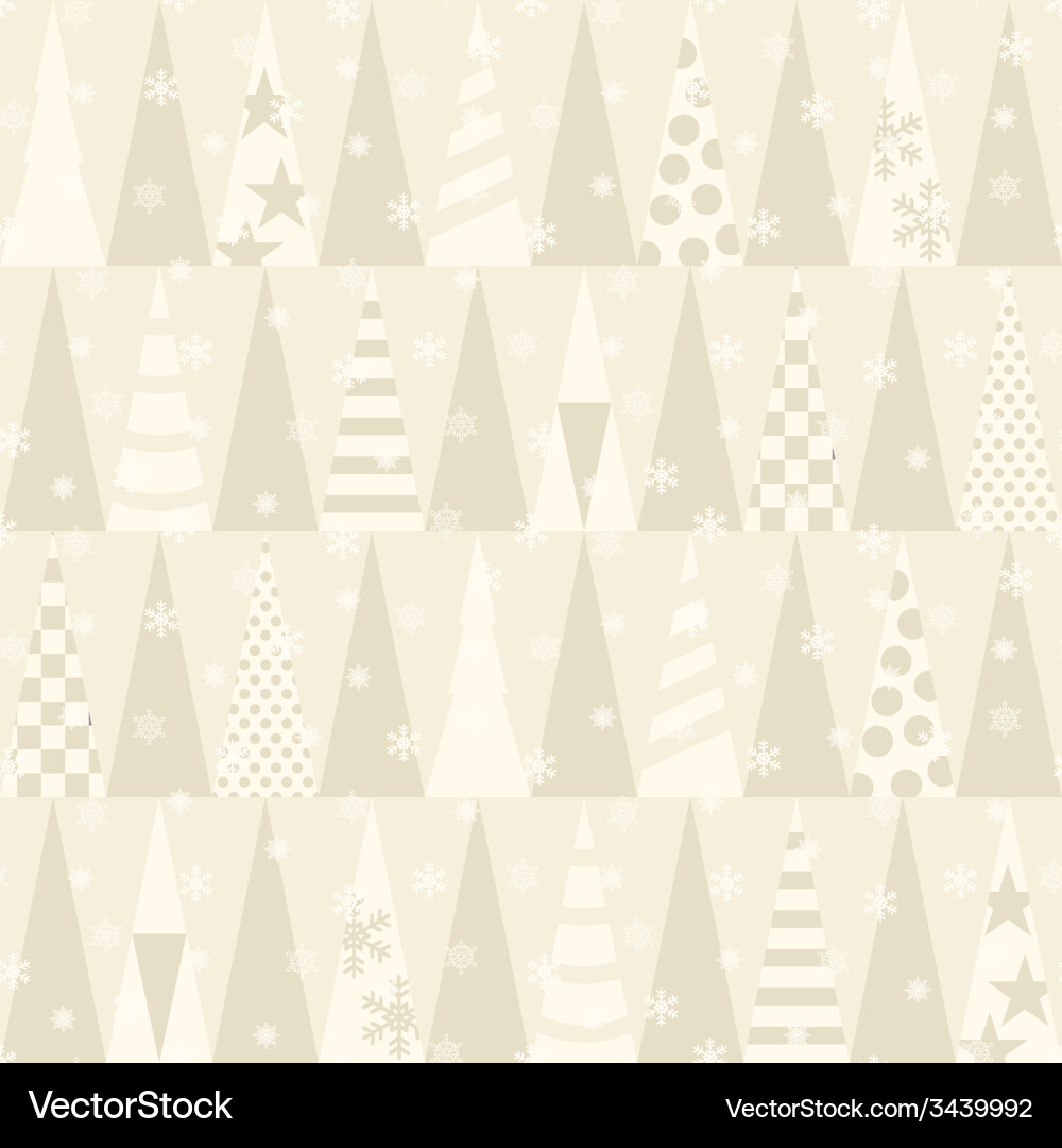 Christmas Tree Pattern Royalty Free Vector Image