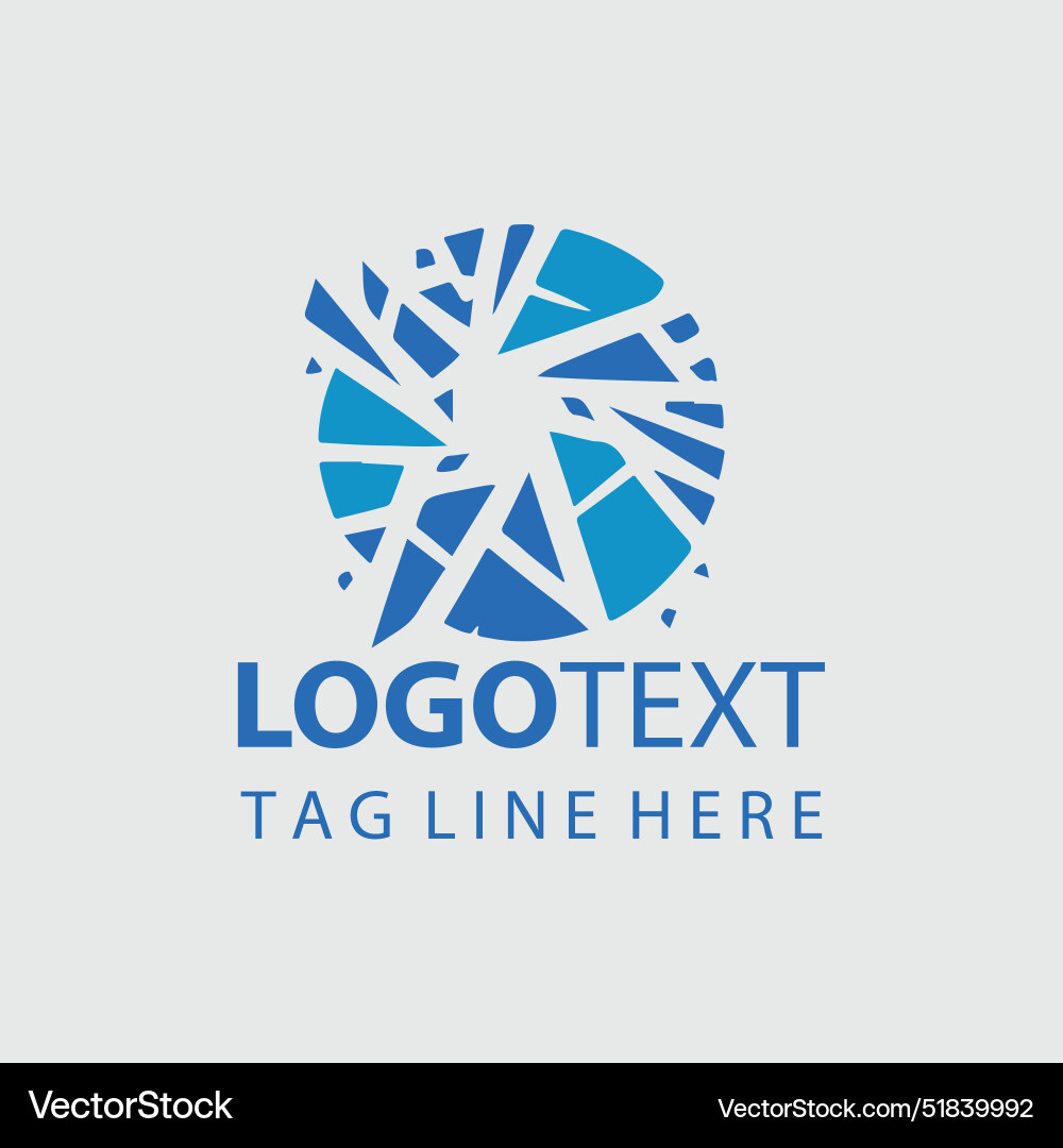 Diamond glass logo Royalty Free Vector Image - VectorStock