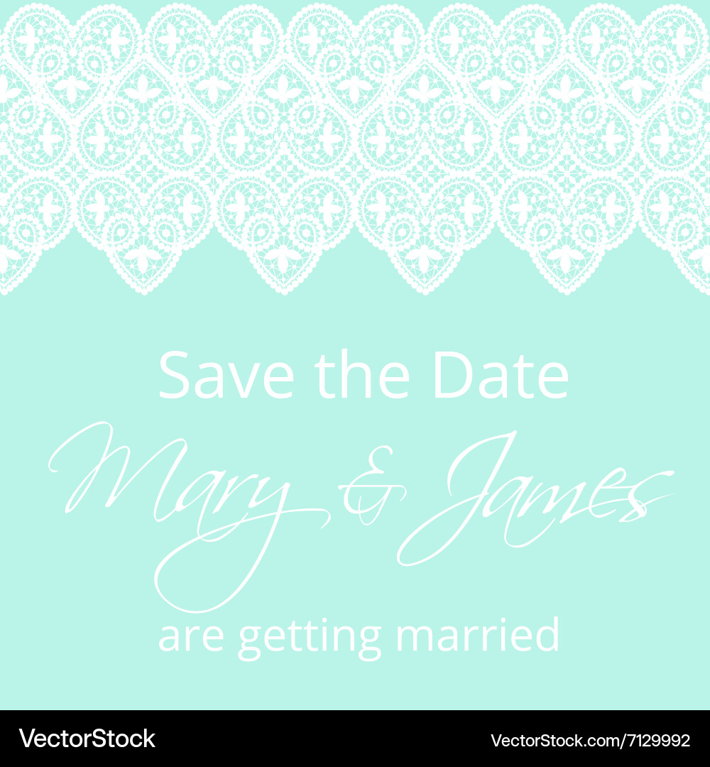 Lace border card Royalty Free Vector Image - VectorStock