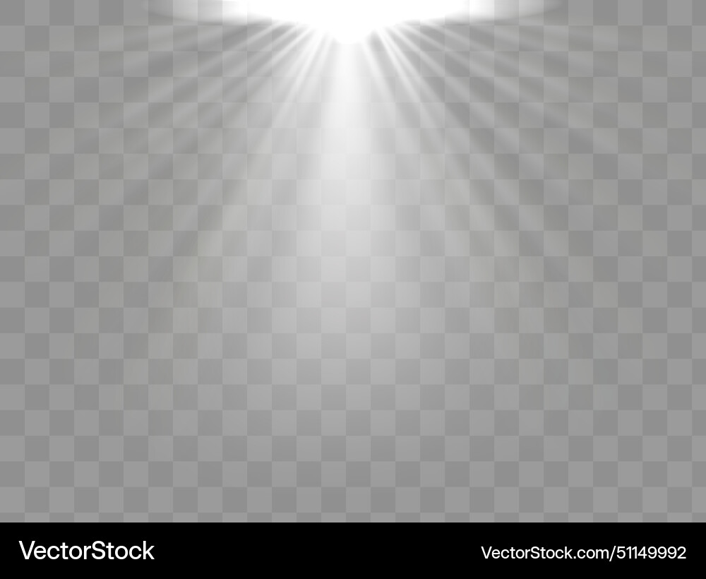 Transparentes Sonnenlicht Speziallinsen-Flack Vektorbild