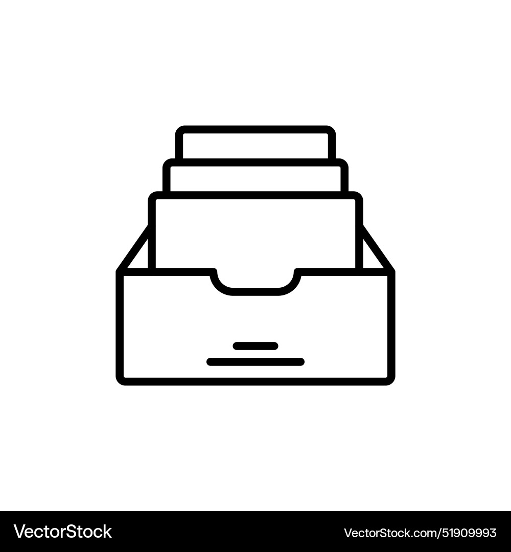 Archive file storage icon for digital organization