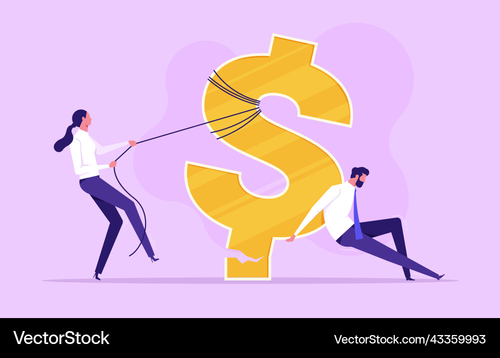 Business crises and financial inflations concept Vector Image