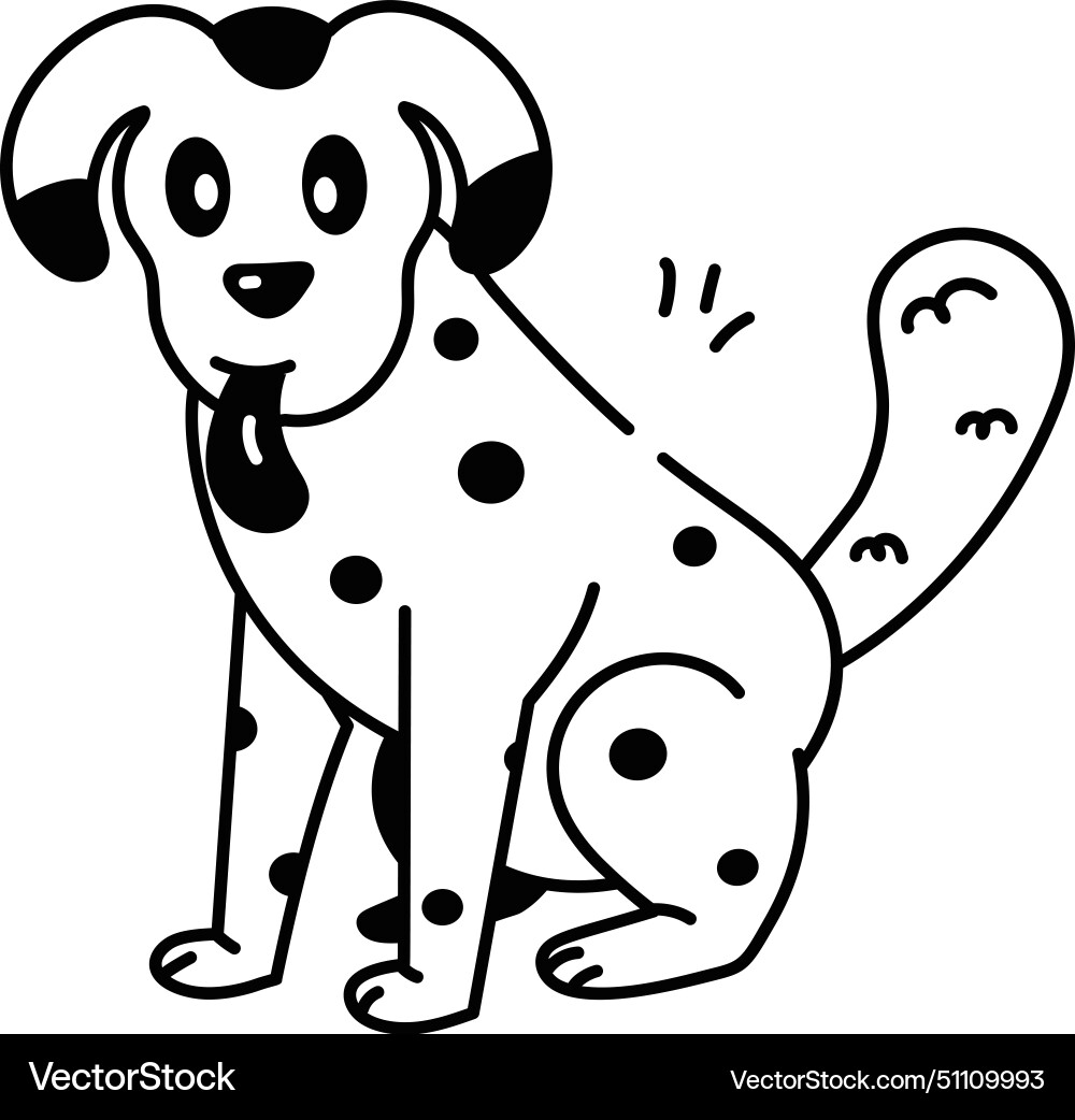 Cute dog Royalty Free Vector Image - VectorStock