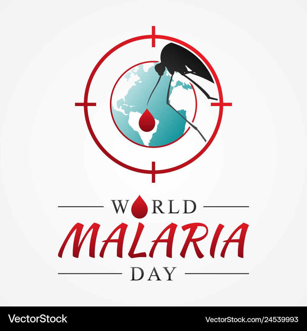World malaria day Royalty Free Vector Image - VectorStock