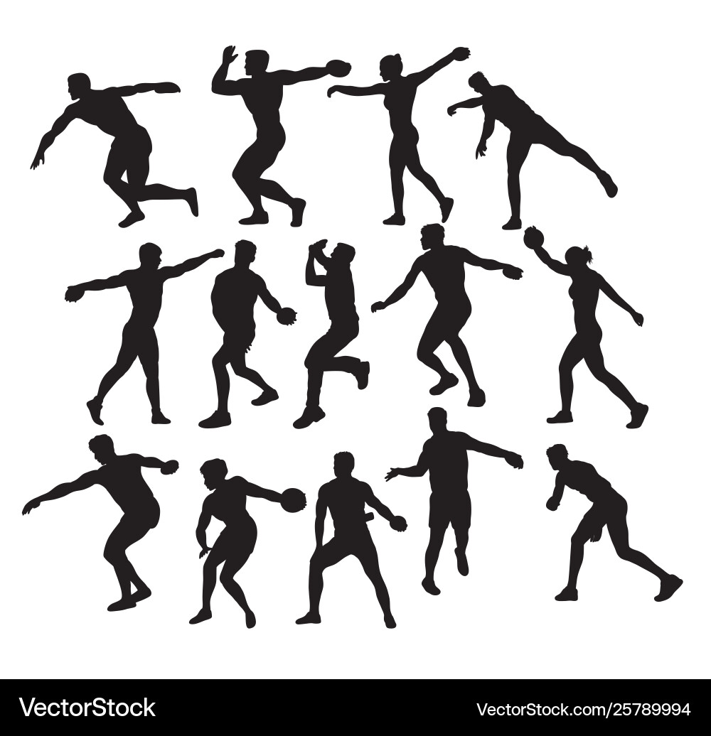 Discus throwing Royalty Free Vector Image - VectorStock