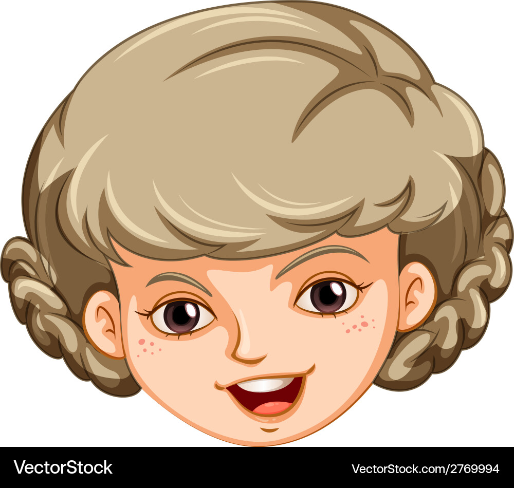 Girl face Royalty Free Vector Image - VectorStock